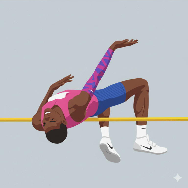 High Jump Bar Clearance Technique: Arch, Rotation, and Leg Tuck